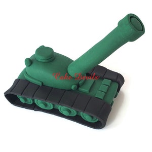 Fondant Tank Cake Topper, Military Cake Decorations - Etsy