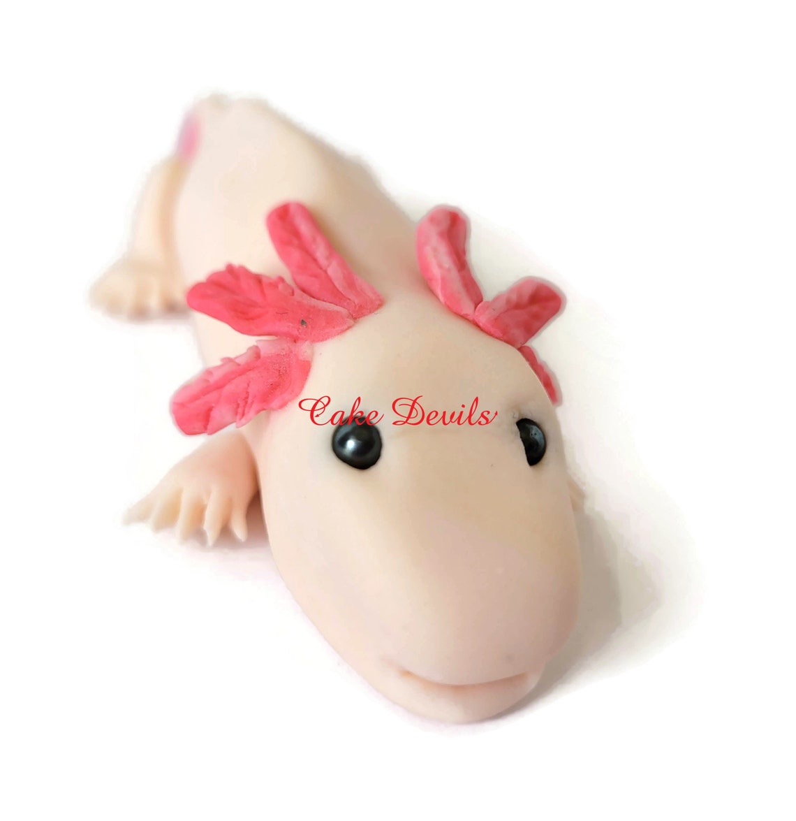 Axolotl Cake Topper, Fondant Axolotl Cake Decoration, Salamander ...