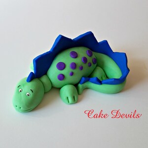Dinosaur Cake Kit, Birthday Cake Decorations, Fondant Decorated Cake ...