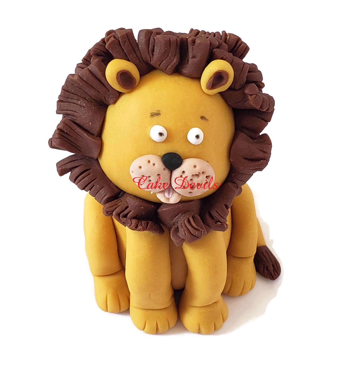 Fondant Lion Lion Cake Topper King of the Jungle Birthday - Etsy