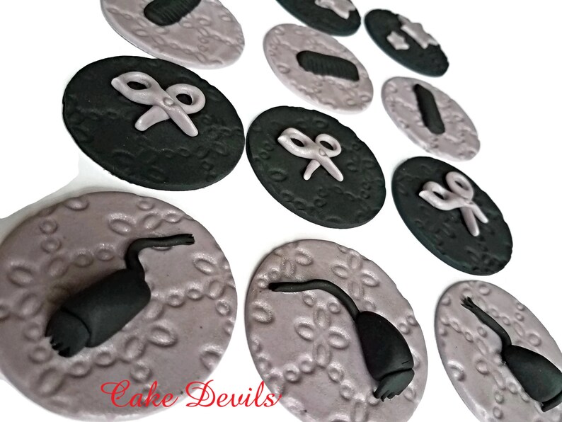 Barber Shop Cupcake Toppers, Barber Fondant Cupcake Toppers, Clippers ...