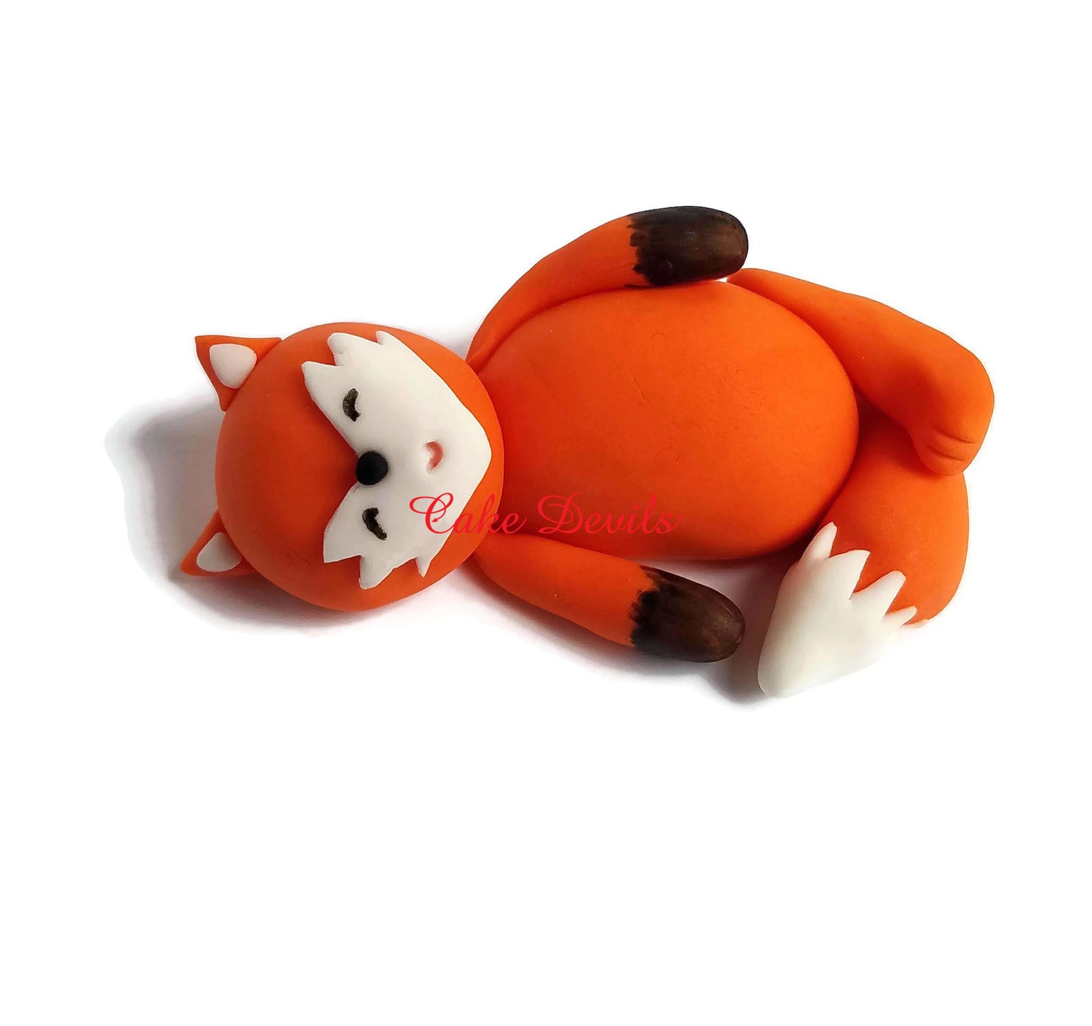 Fondant Sleeping Fox Cake Topper, Fox Cake Decoration, We Can Bearly ...