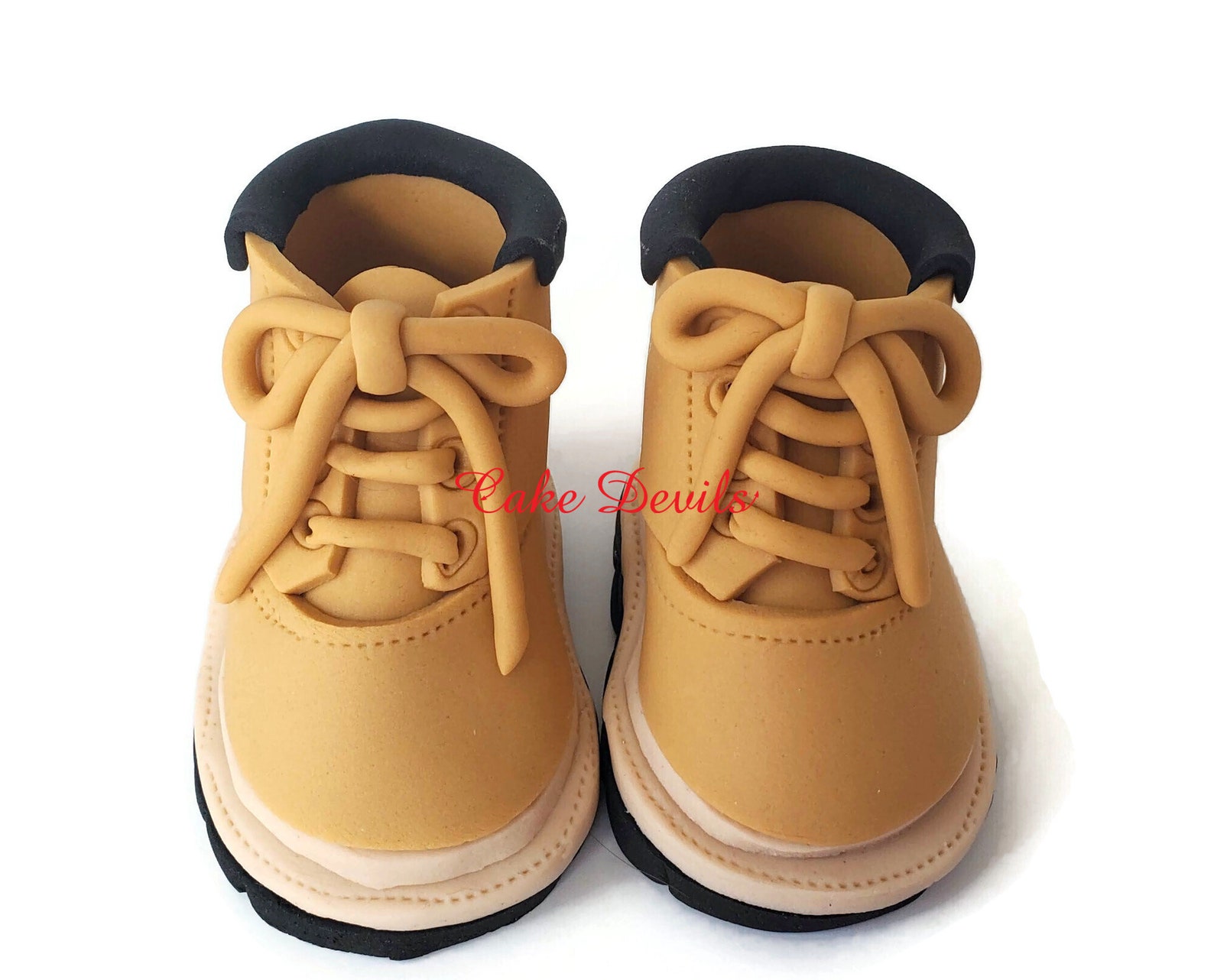 Fondant Hiking Boots Cake Topper, Great for a Lumberjack or Woodland ...