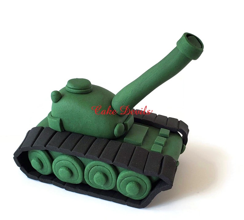 Fondant Tank Cake Topper Military Cake Decorations | Etsy