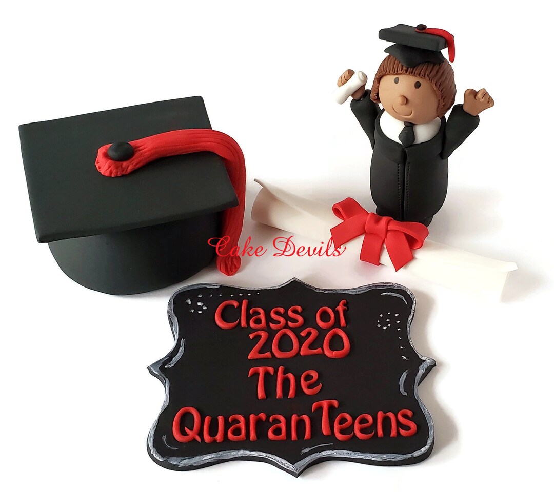 Class of 2020 Quaranteens Graduation Cake Toppers, Quarantine ...