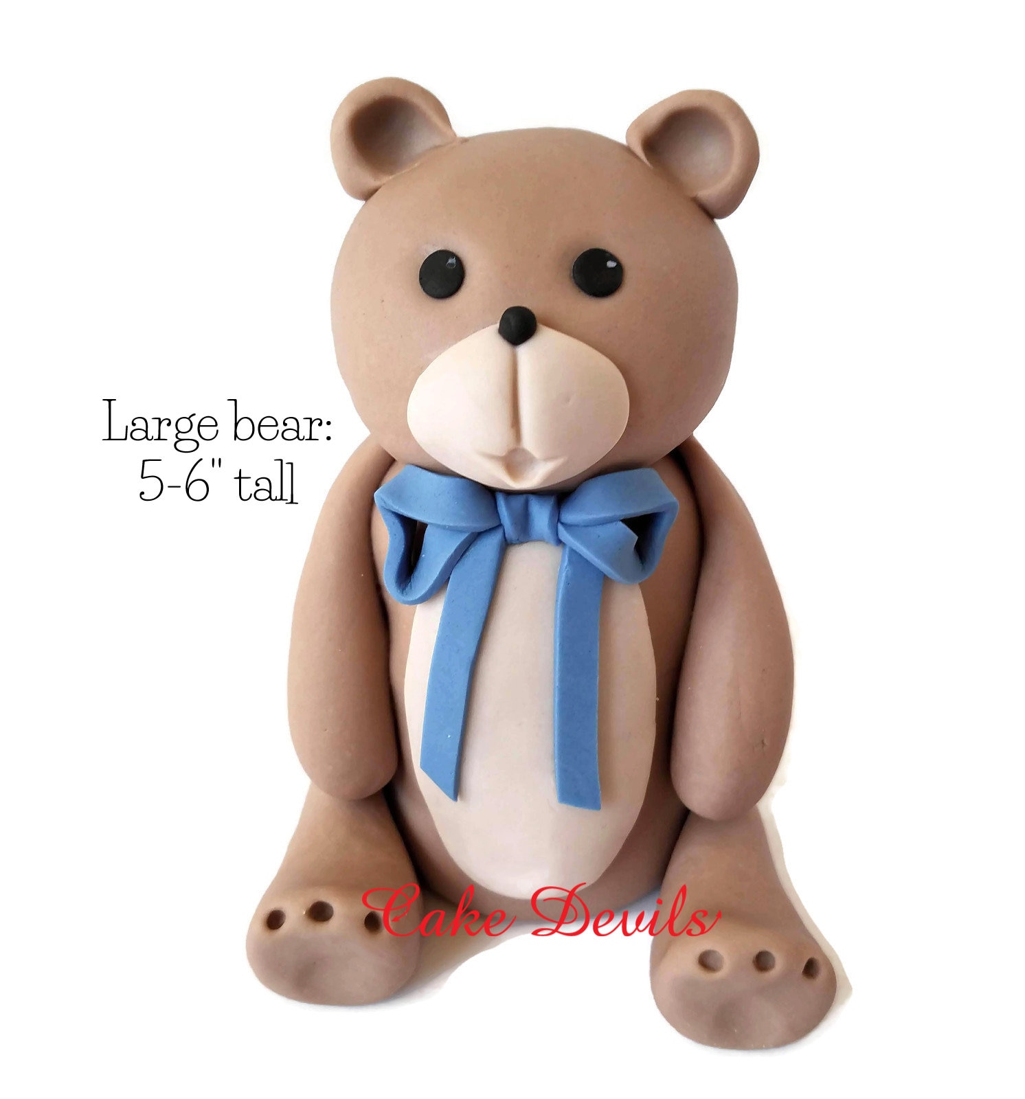 Teddy Bear Cake Toppers Fondant Bears Cake Decorations Bear | Etsy