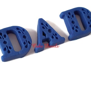 Fondant Letters, Handmade Edible Small Fondant Letters Cake Toppers ...