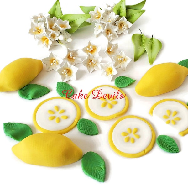 Lemon Cake Topper - Etsy