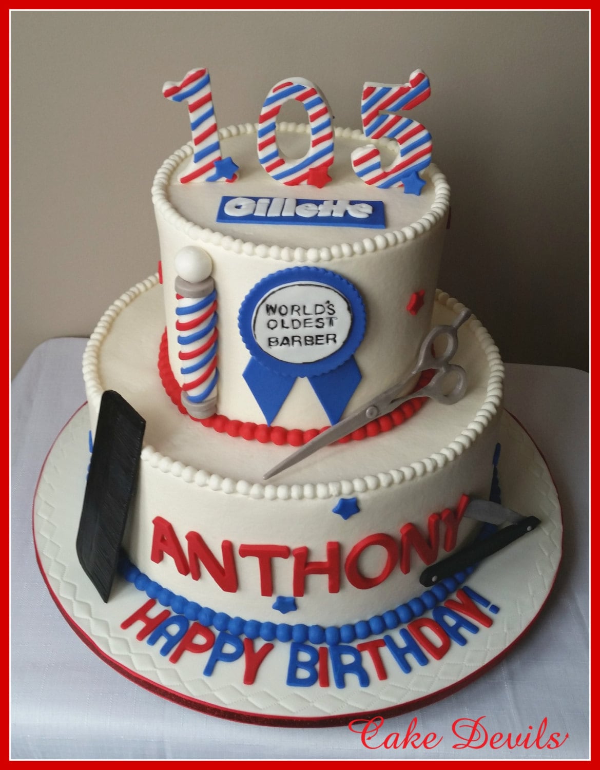 Barber Chair Cake