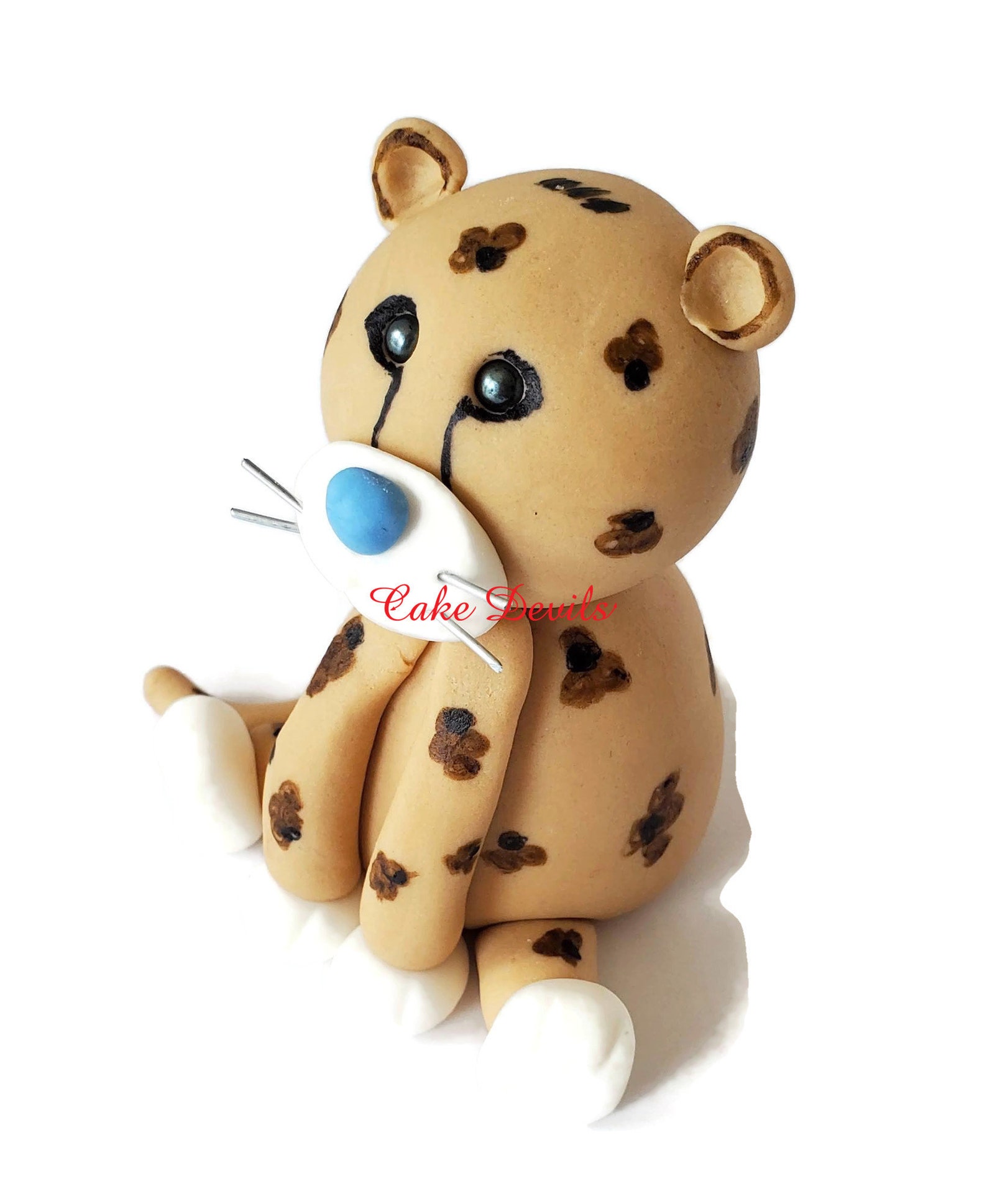 Fondant Cheetah Cake Topper Birthday Party Cake Leopard Cake - Etsy