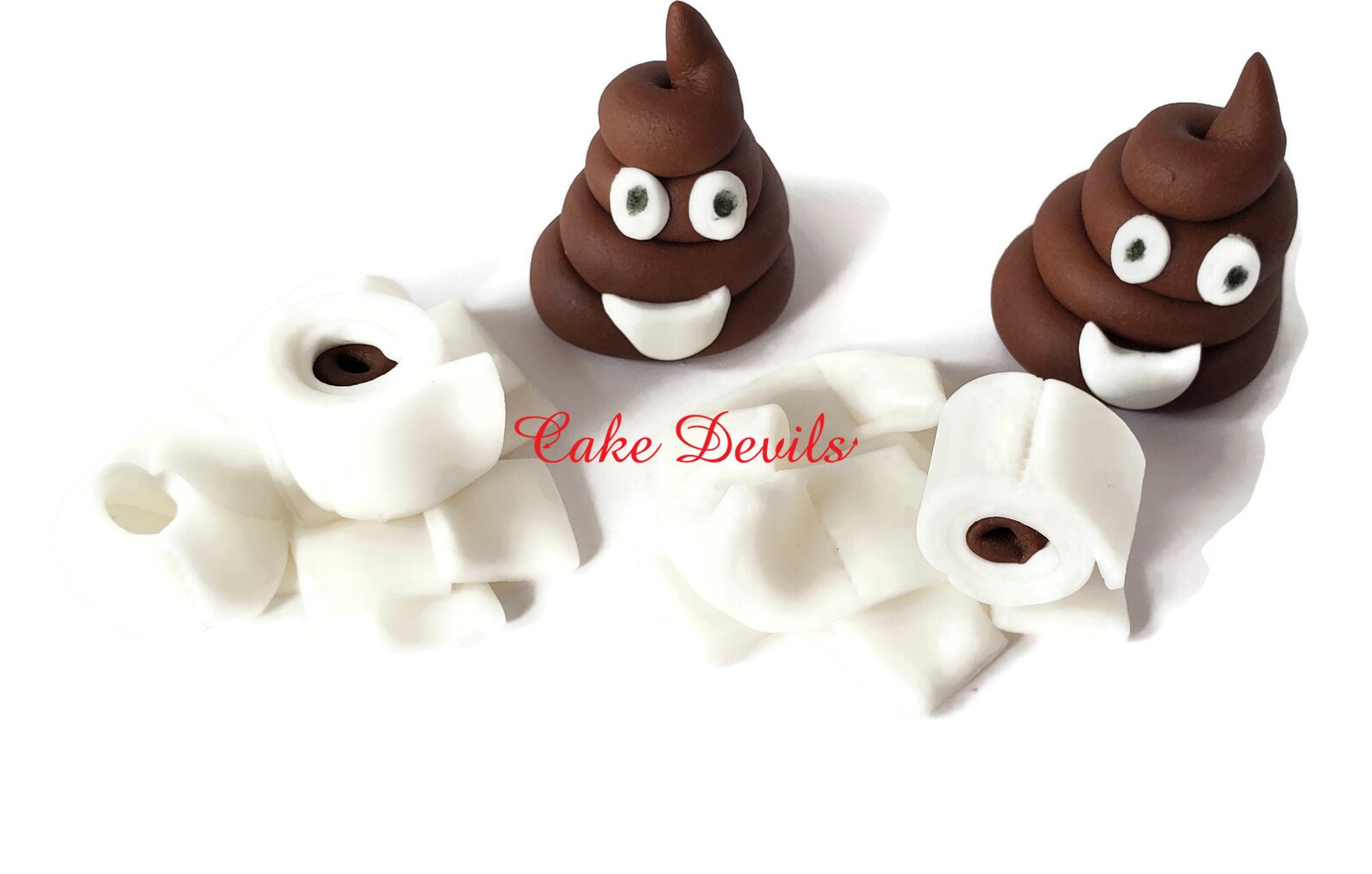 Holy Crap, Old As, Fondant Toilet Paper and Poop Cupcake Toppers ...