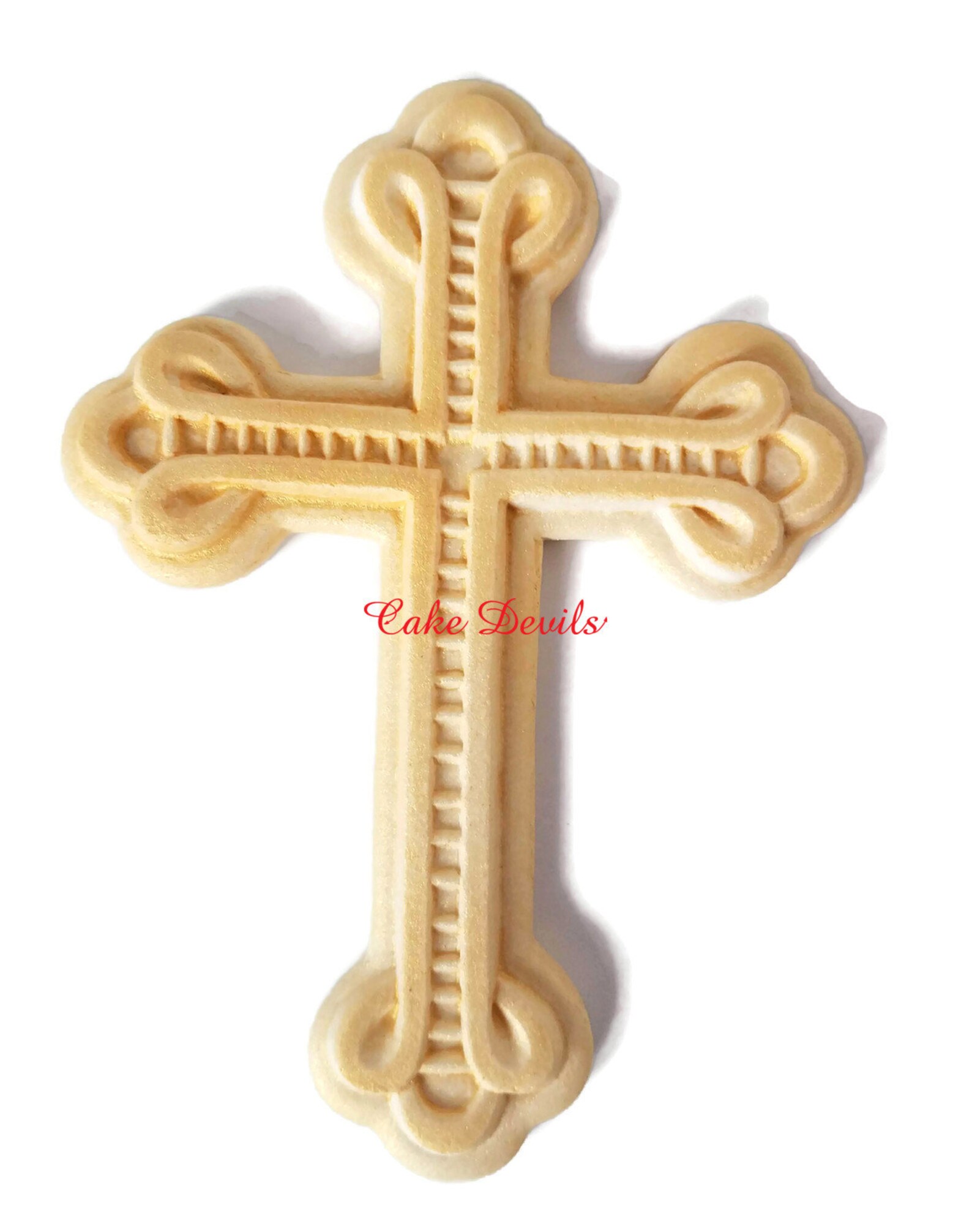 Fondant Cross Cake Topper for Baptism, Christening, Communion, Handmade ...