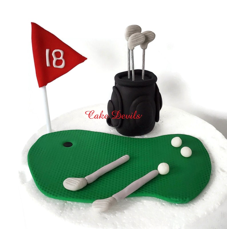 Fondant Golf Cake Toppers Golf Bag Golf Clubs Golf Balls - Etsy