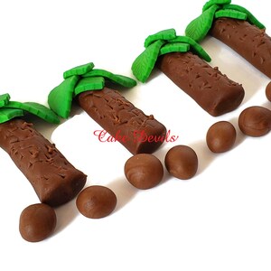 Tiki Head Cake Topper, Tiki Party Fondant Decorations, Handmade ...