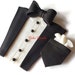 Fondant Man Tuxedo Cake Toppers, Faux Suit Tuxedo Cake Decorations, Bow ...
