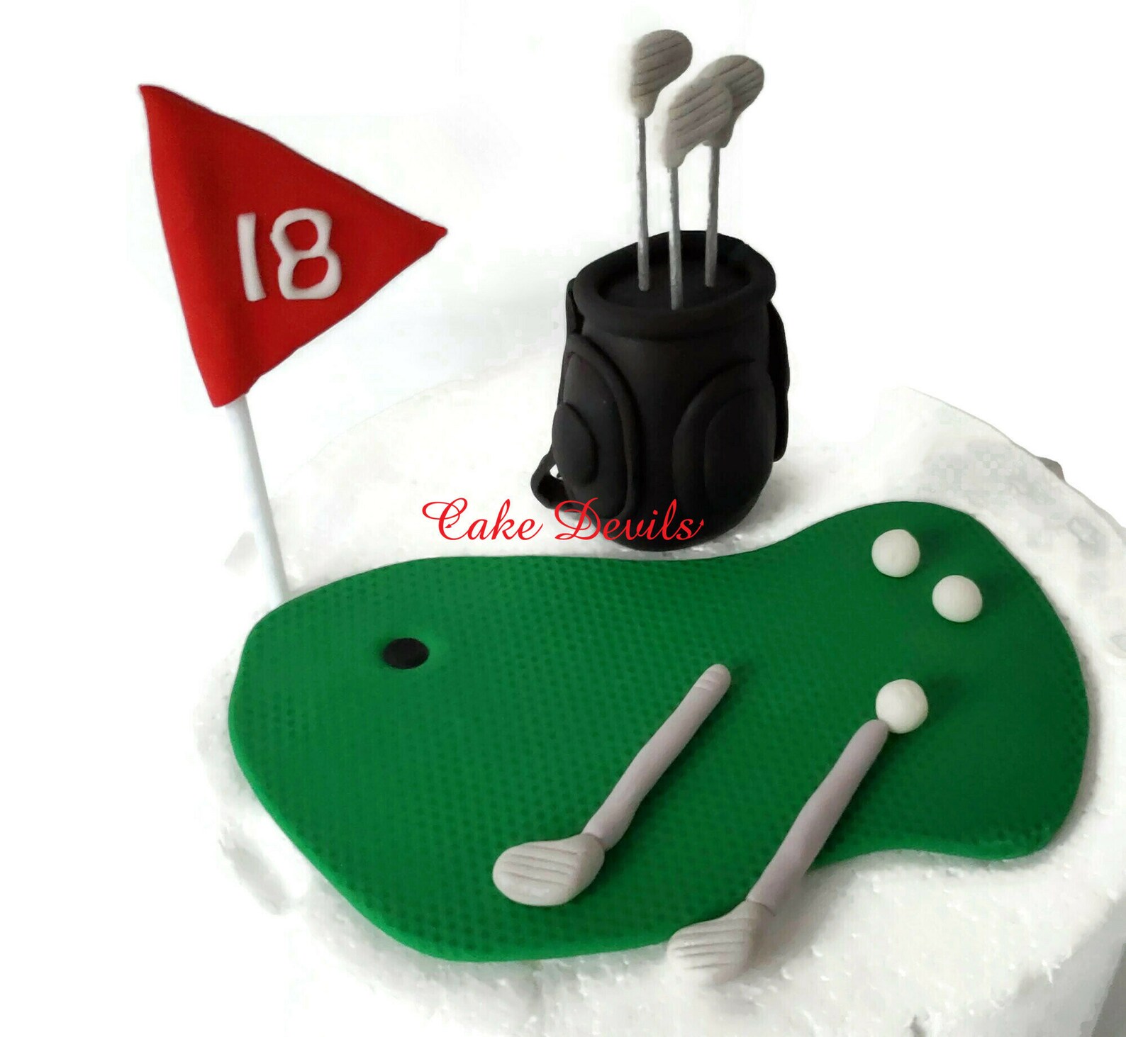 Fondant Golf Cake Toppers Golf Bag Golf Clubs Golf Balls - Etsy