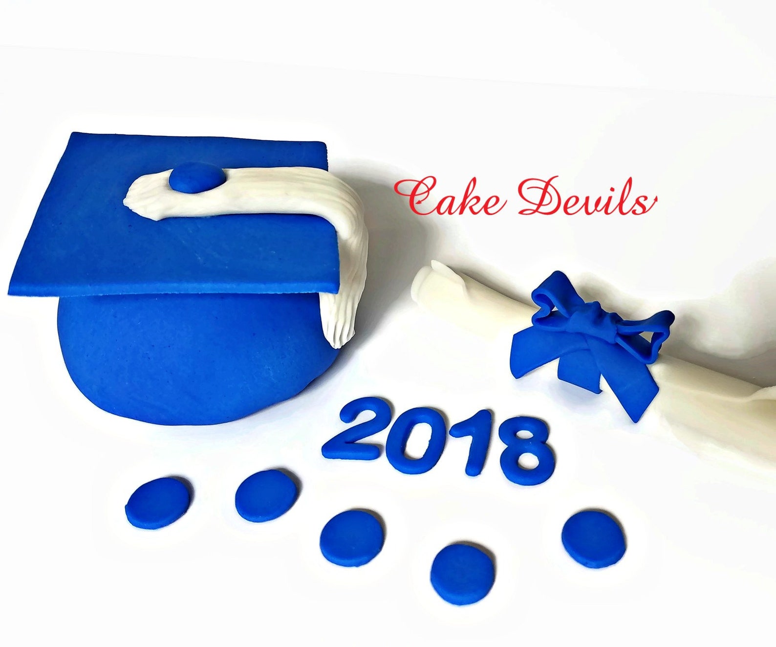 Graduation Cake Kit Fondant Graduation Toppers Handmade - Etsy