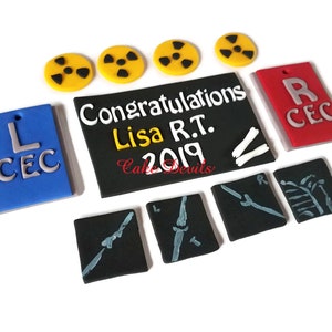 Radiology Fondant Cake Topper Kit, X-rays, Xray Markers, Biohazard ...