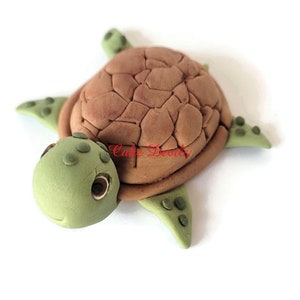 Fondant Sea Creatures Cake Topper Set With Sea Turtle, Octopus, Fish ...