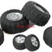 Fondant Tire Cake Decorations, Wheels, Hubcaps, Edible Tires for Cake ...