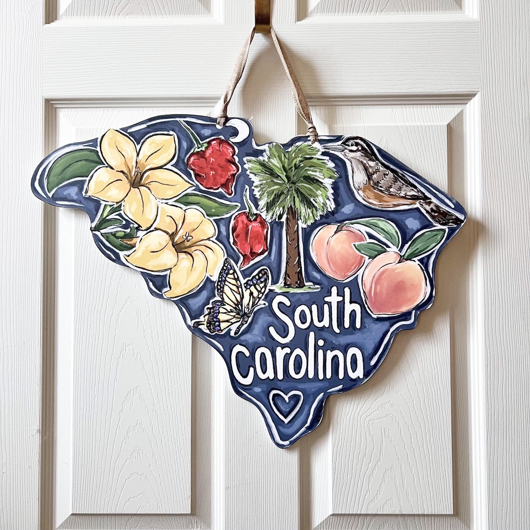 South Carolina State Favorites Door Hanger-home Malone, USA, Southern ...
