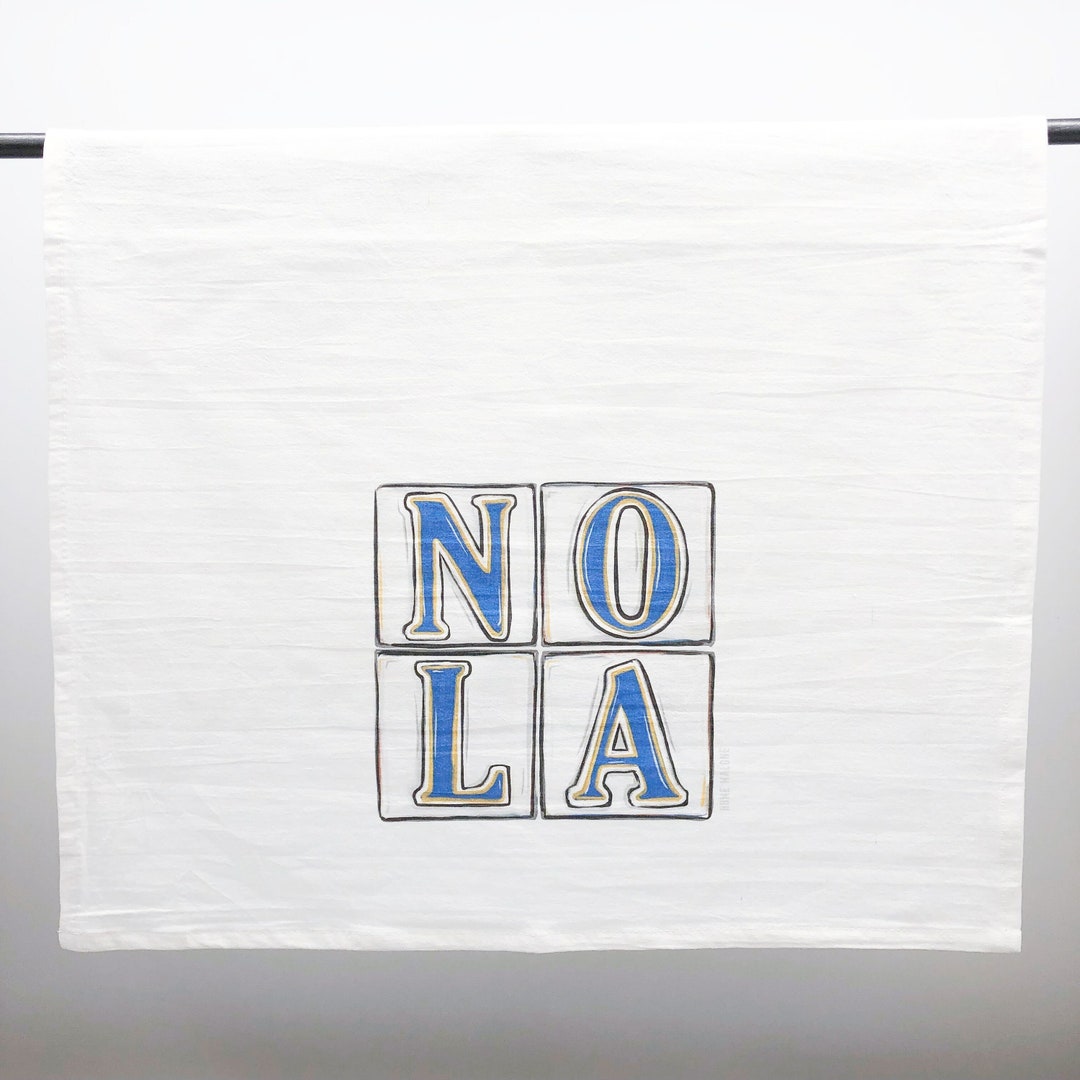 NOLA Street Tiles Tea Towel: New Orleans Art, Kitchen Towel, French ...