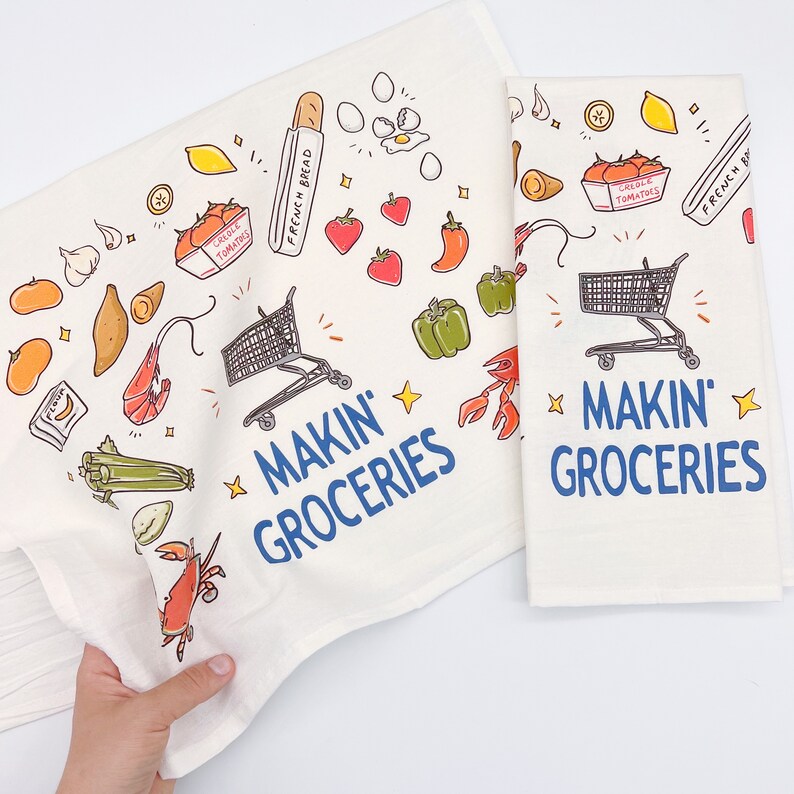 Makin' Groceries Towel: New Orleans Art, Making Groceries, Home Malone ...
