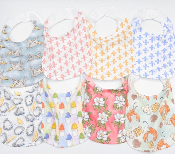 Pelican Baby Bib Home Malone New Orleans Baby Shower Gift Cute NOLA Baby Gender Neutral Coastal Baby Louisiana State Bird Pelican Etsy UK