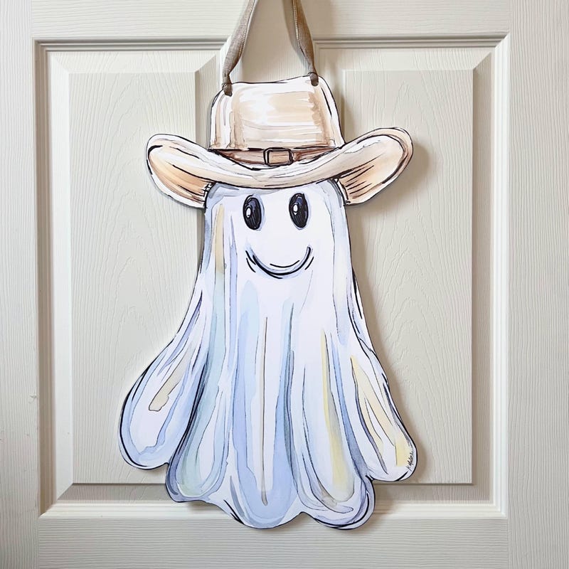 Ghost With Cowboy Hat - Etsy