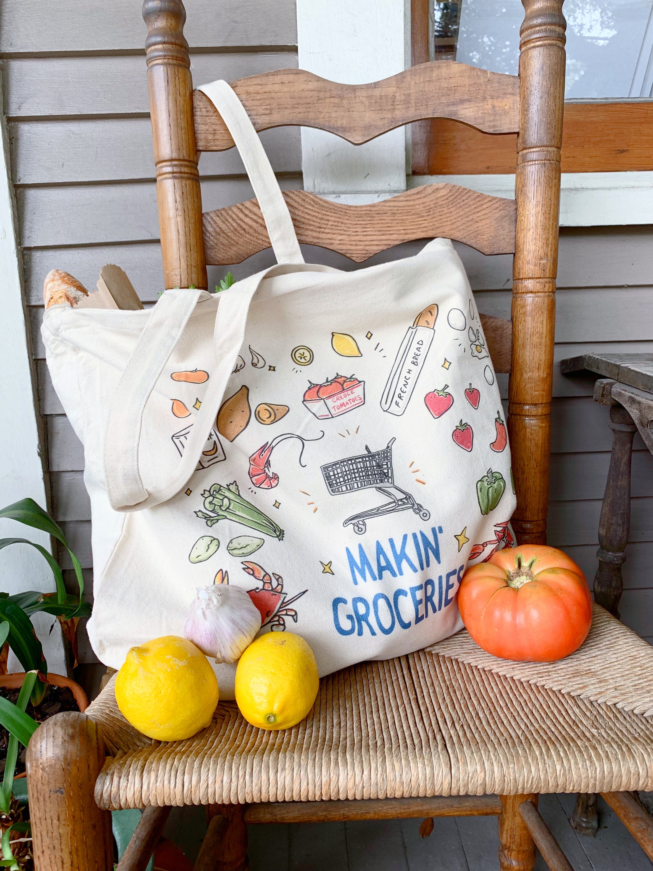 Makin' Groceries Reusable Shopping Tote - Grocery Bag, Home Malone, New ...