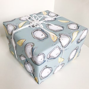 Half Shell Oyster Gift Wrap: Oyster Wrapping Paper New - Etsy
