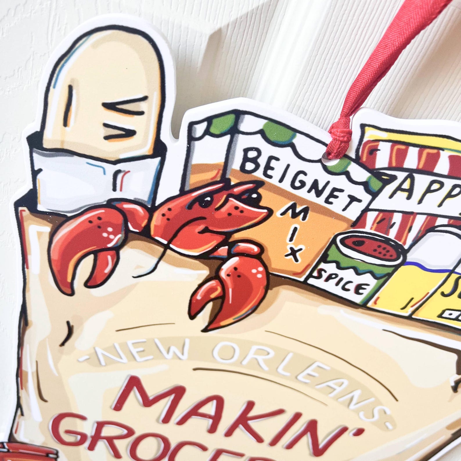 Makin' Groceries Door Hanger - New Orleans Art, Kristin Malone ...