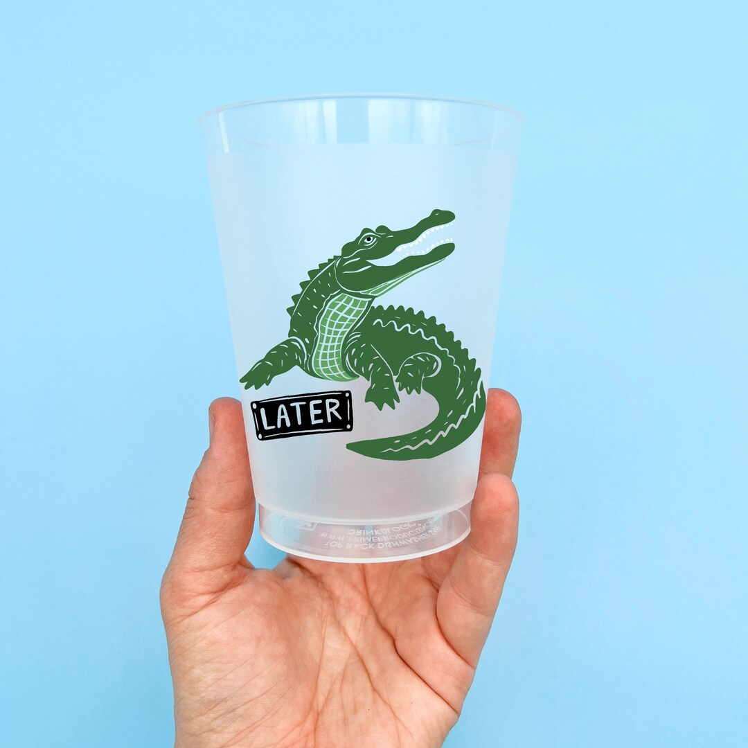 Later Gator Party Cup Set-home Malone, New Orleans Art, Plastic ...