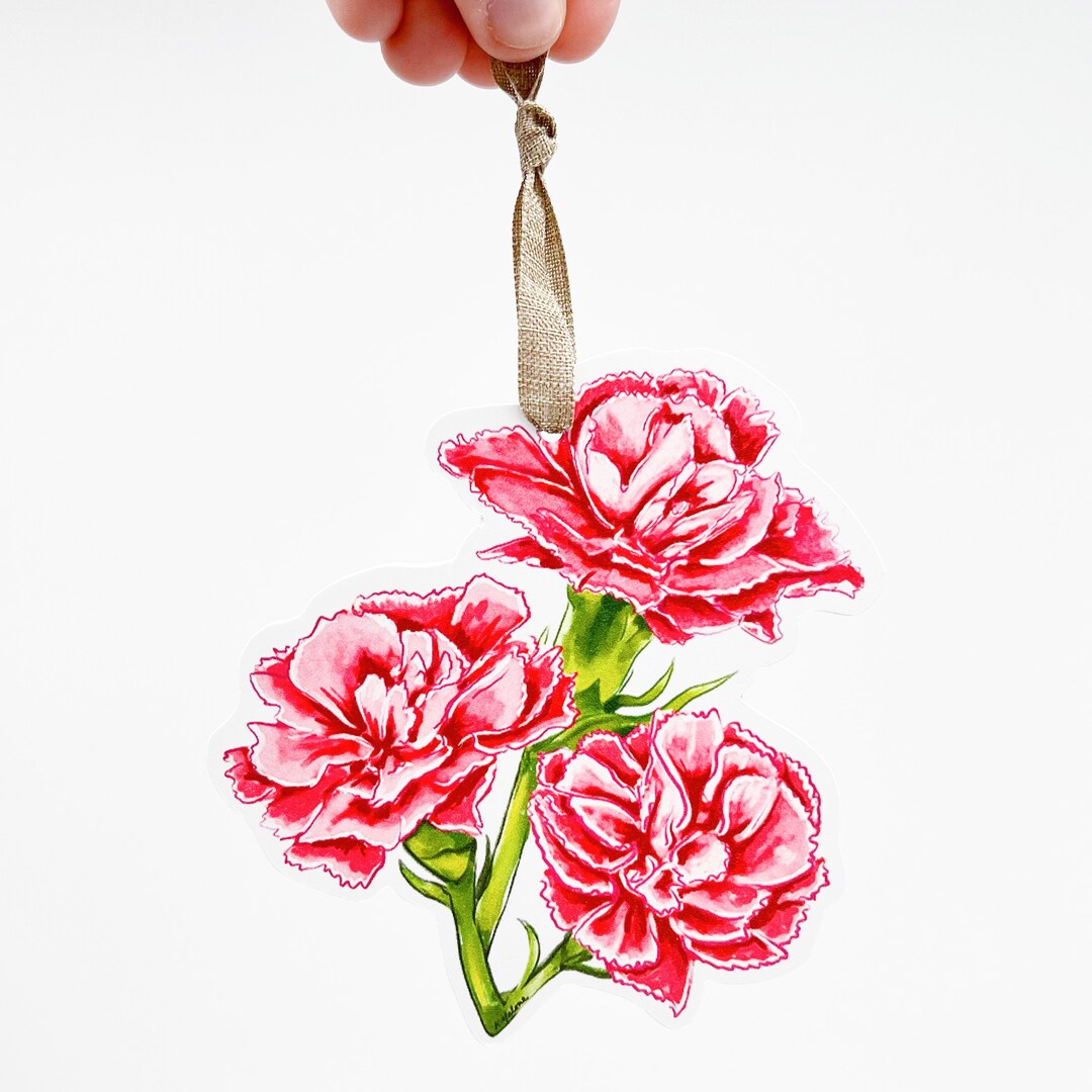 Carnation Ornament: Home Malone, New Orleans Artist, Kristin Malone ...