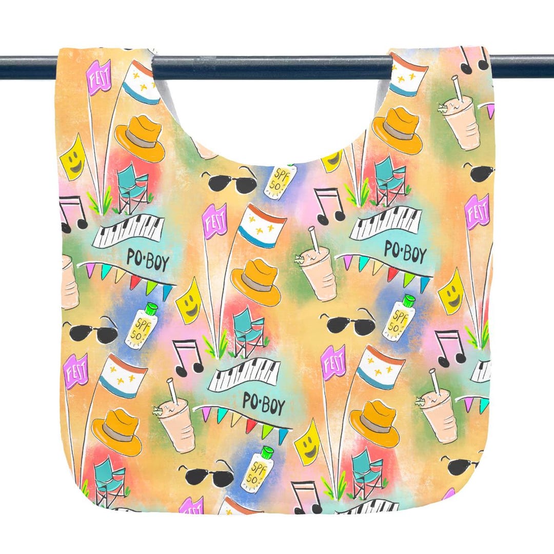 Jazz Fest Baby Bib- Home Malone, New Orleans, Baby Shower Gift, Cute ...
