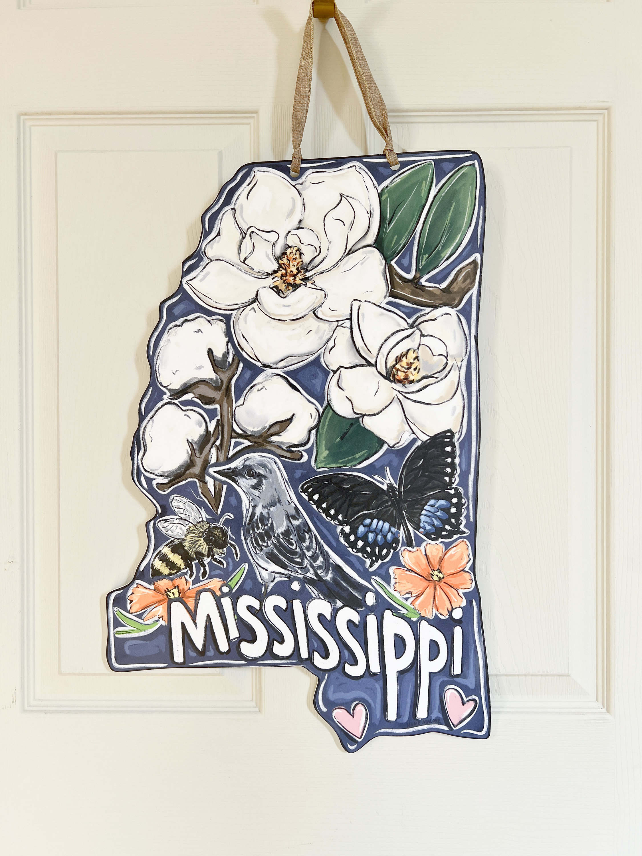 Mississippi State Favorites Door Hanger-home Malone, New Orleans Art ...