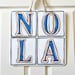 NOLA Street Tiles Door Hanger-home Malone, New Orleans, Made in USA ...