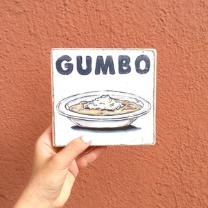 Gumbo: Wood Sign, New Orleans Art, Southern Comfort Food, Southern ...