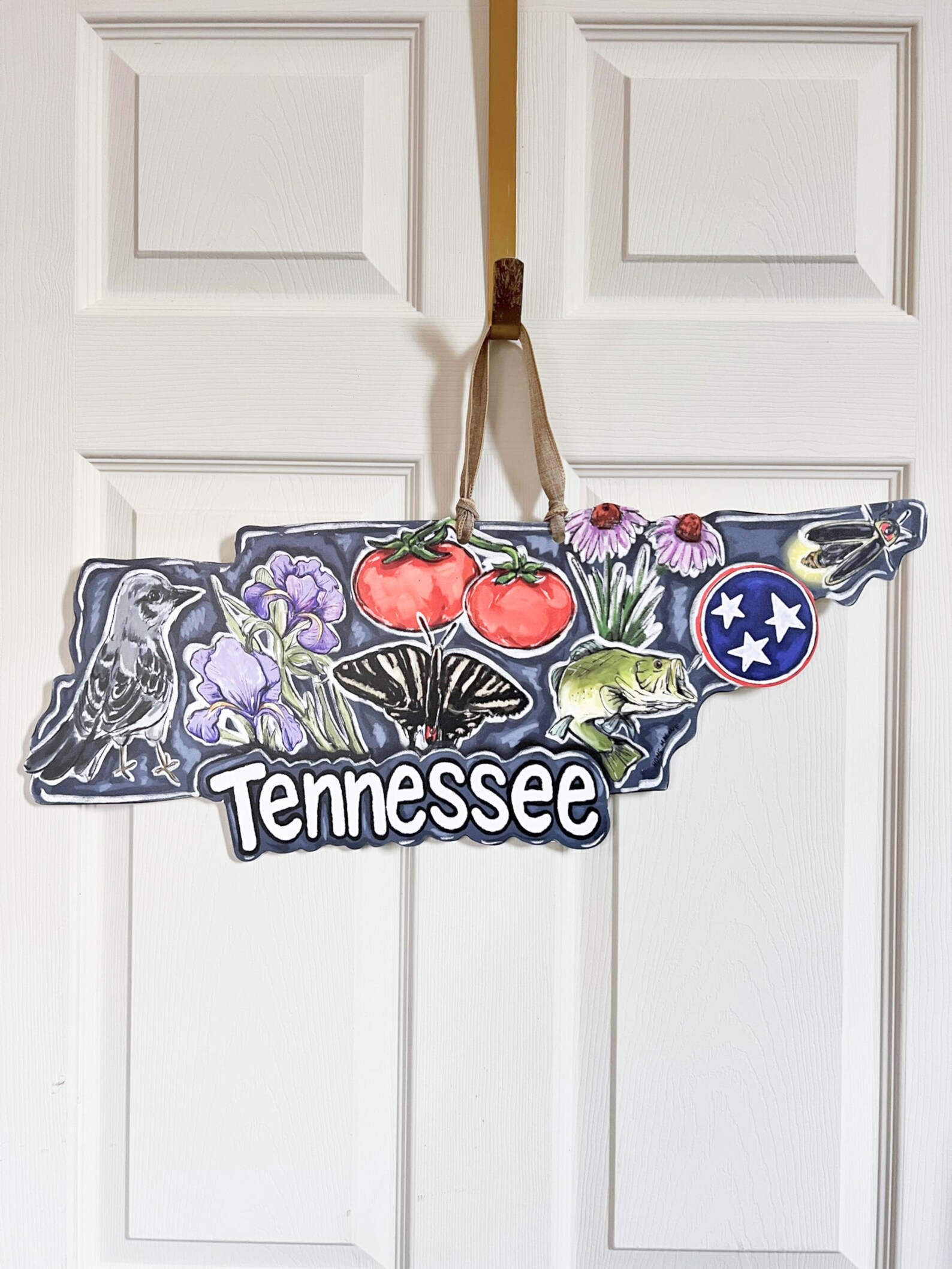 Tennessee State Favorites Door Hanger-home Malone, USA, Southern State ...