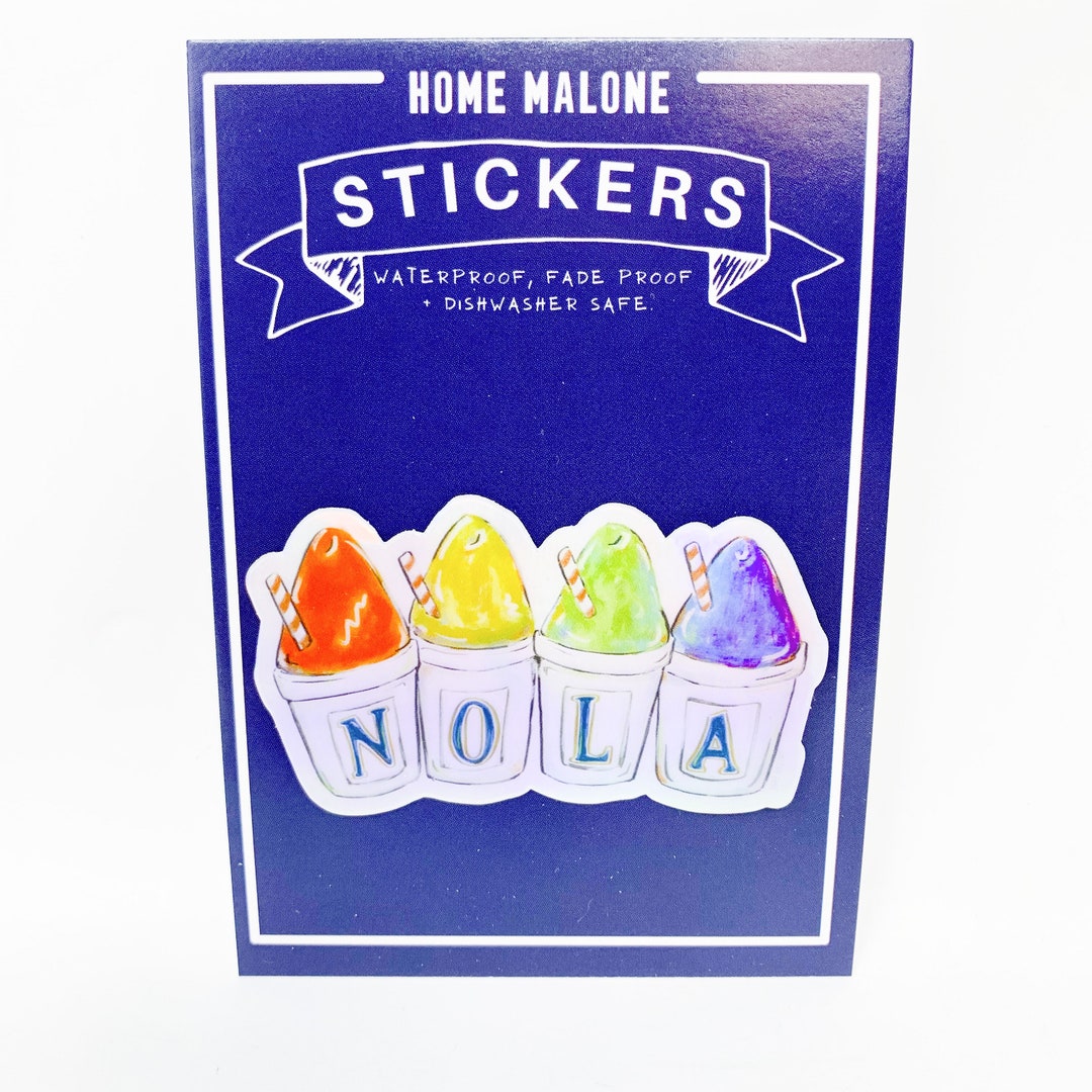 NOLA Sno-ball Sticker - NOLA, New Orleans, Sticker, Sno-ball, Snow Cone ...