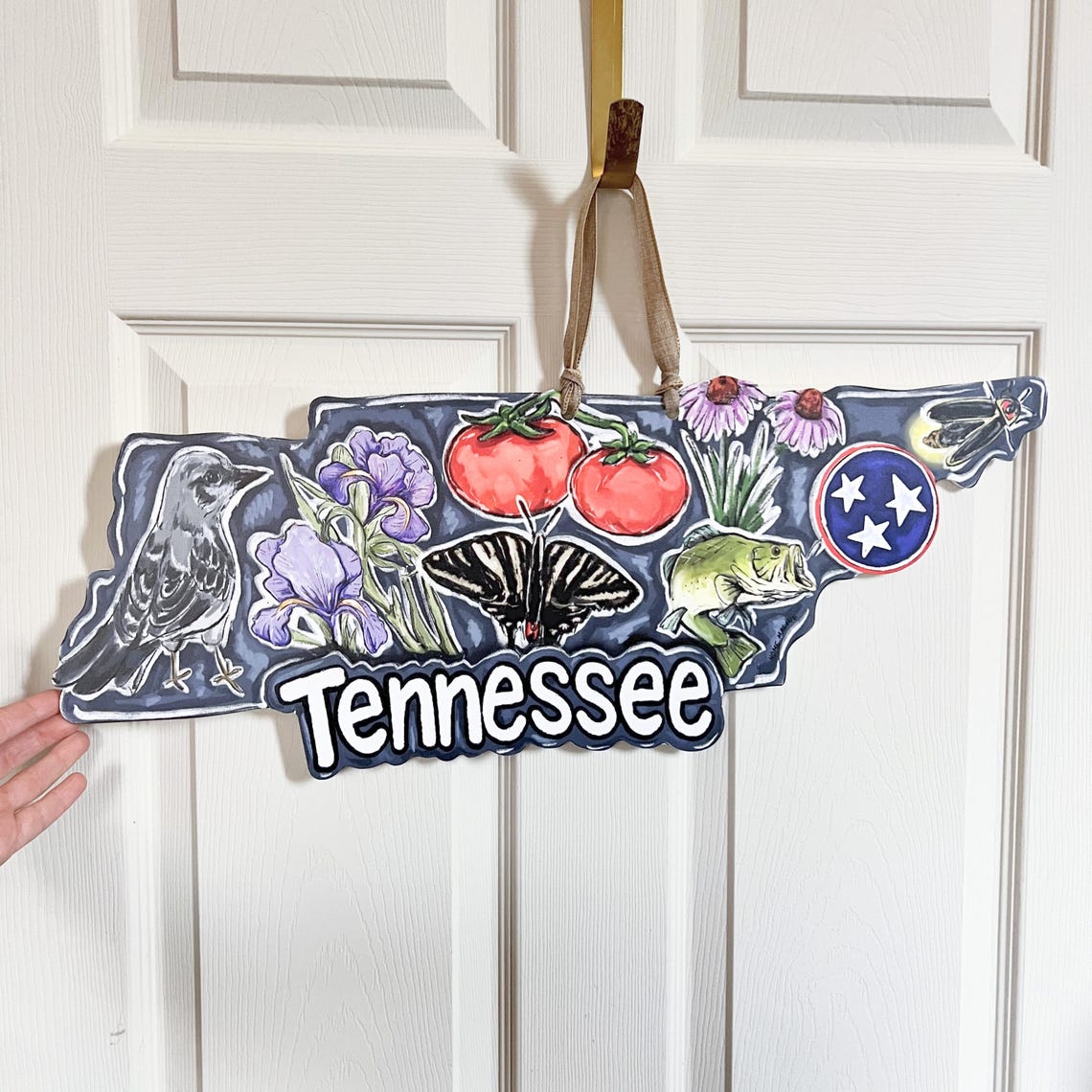 Tennessee State Favorites Door Hanger-home Malone, USA, Southern State ...