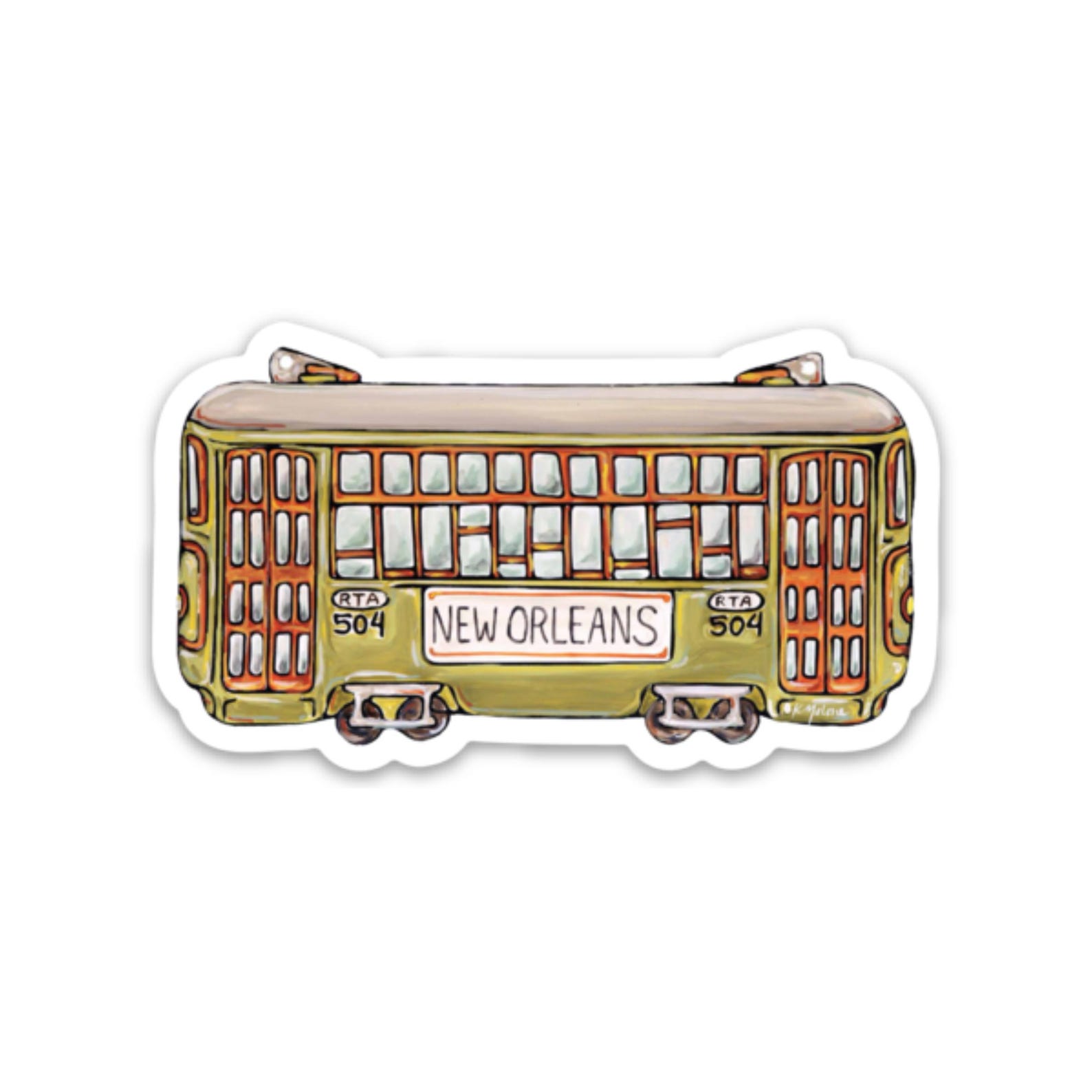 Green Streetcar Sticker - Home Malone, Waterproof Vinyl Decal, Bumper ...