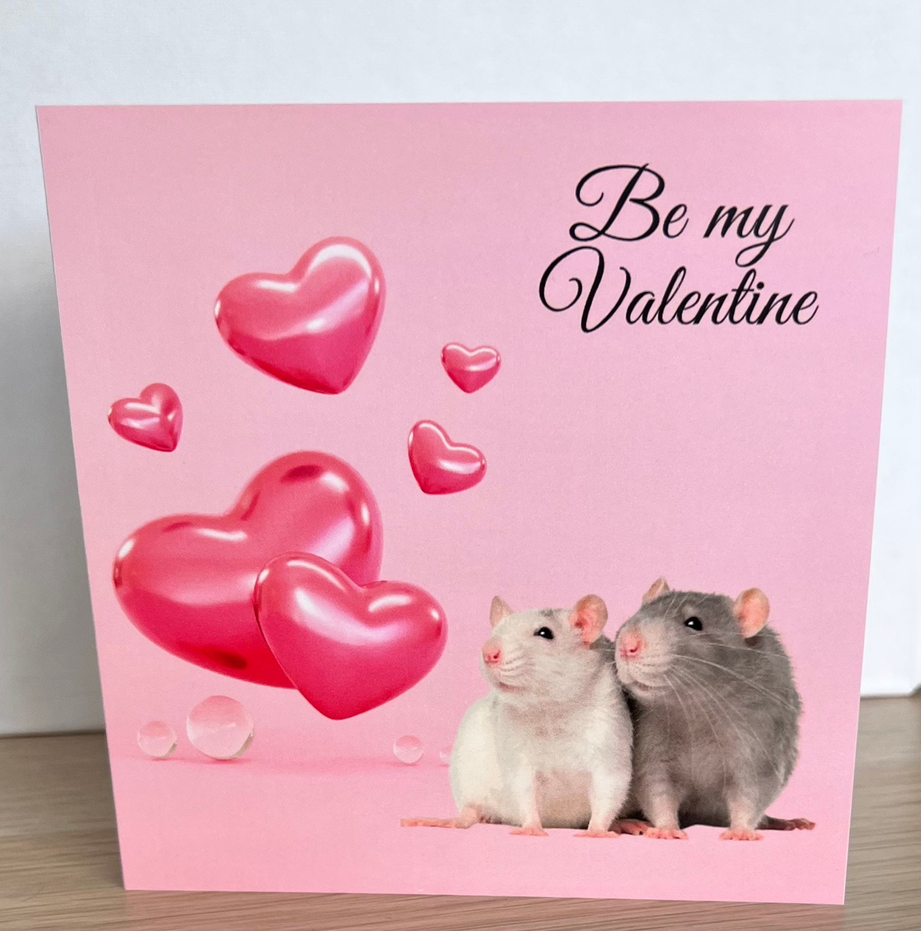 Rat Themed Valentines Day Card - Etsy
