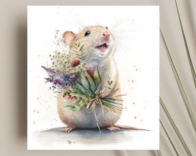 Rat Themed Note Cards - Etsy