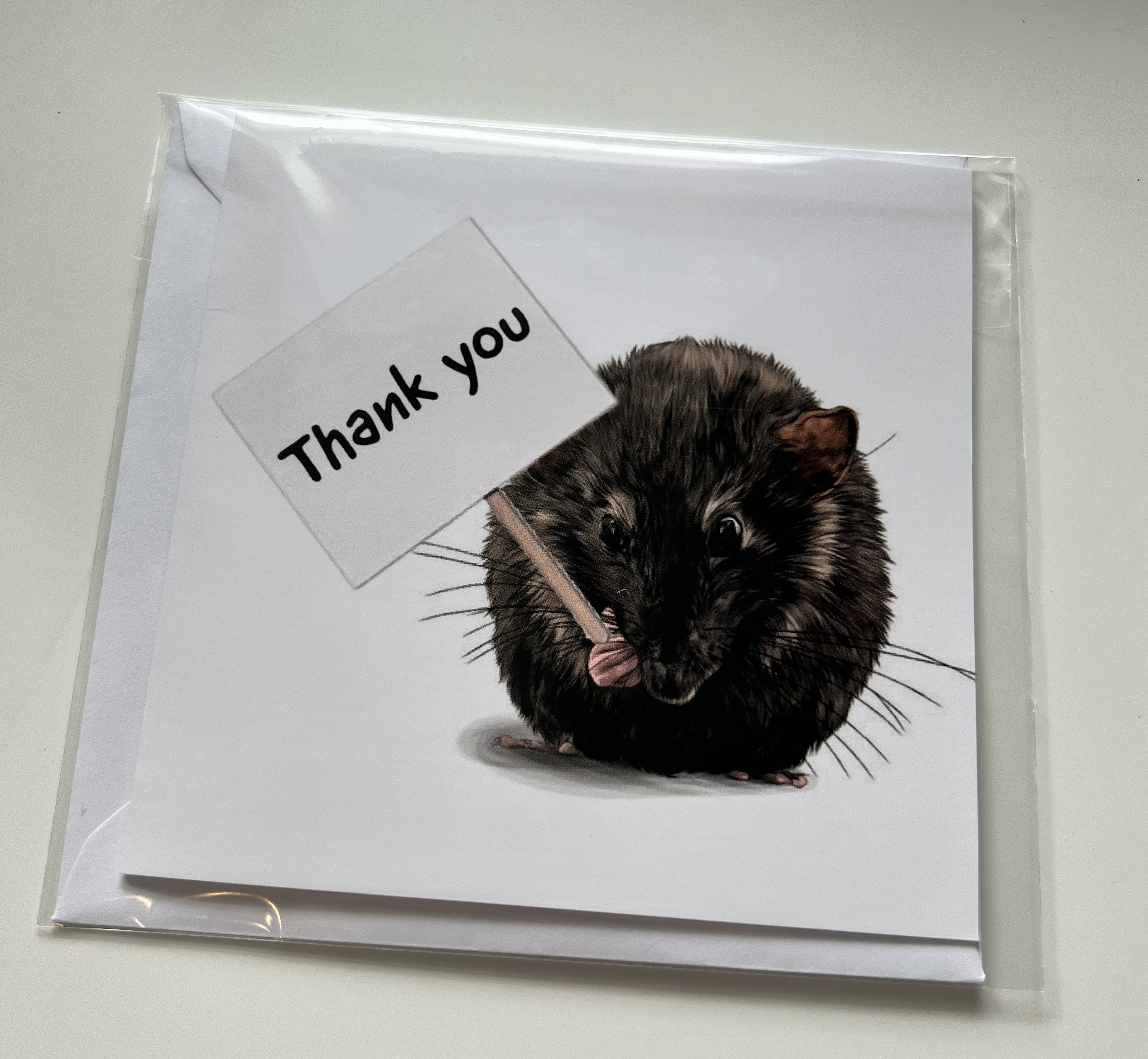 Rat Themed Thank You Card - Etsy