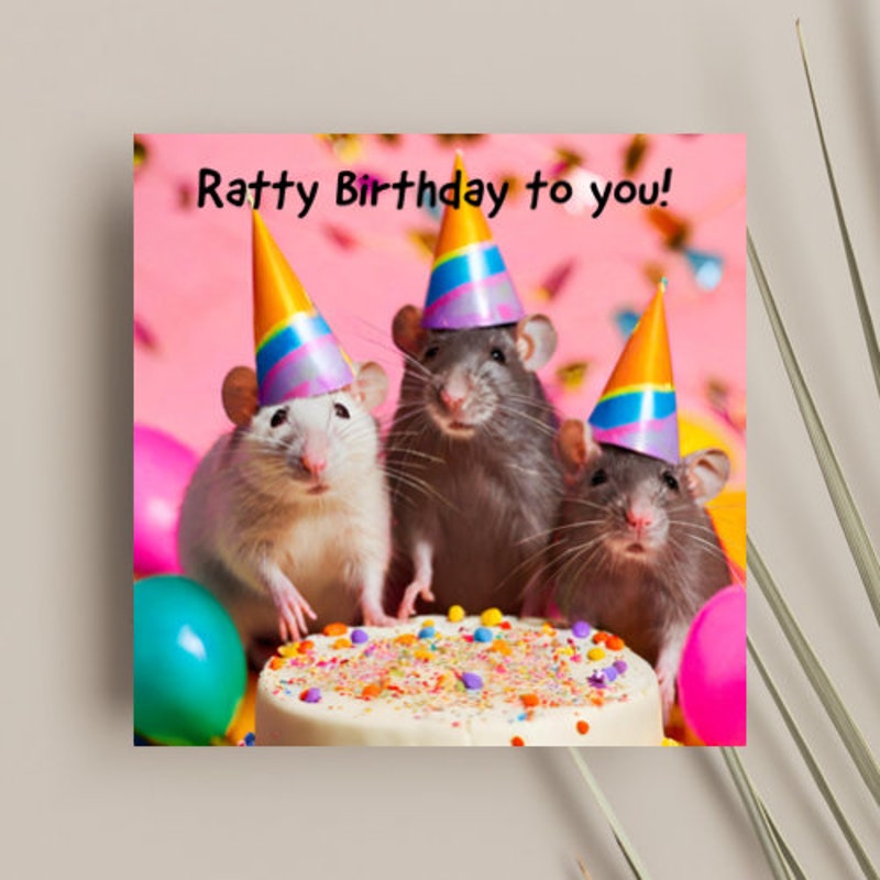 Rat Card - Etsy