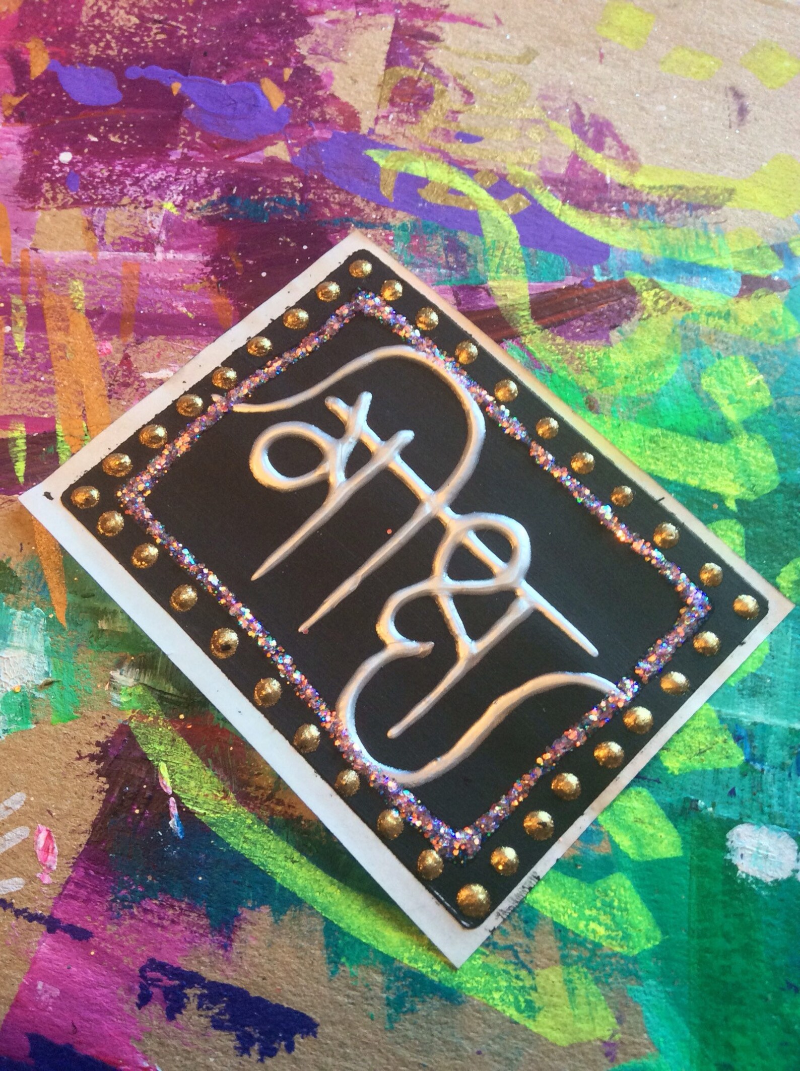 Handpainted 'moksha' Sanskrit Paper Stickers - Etsy