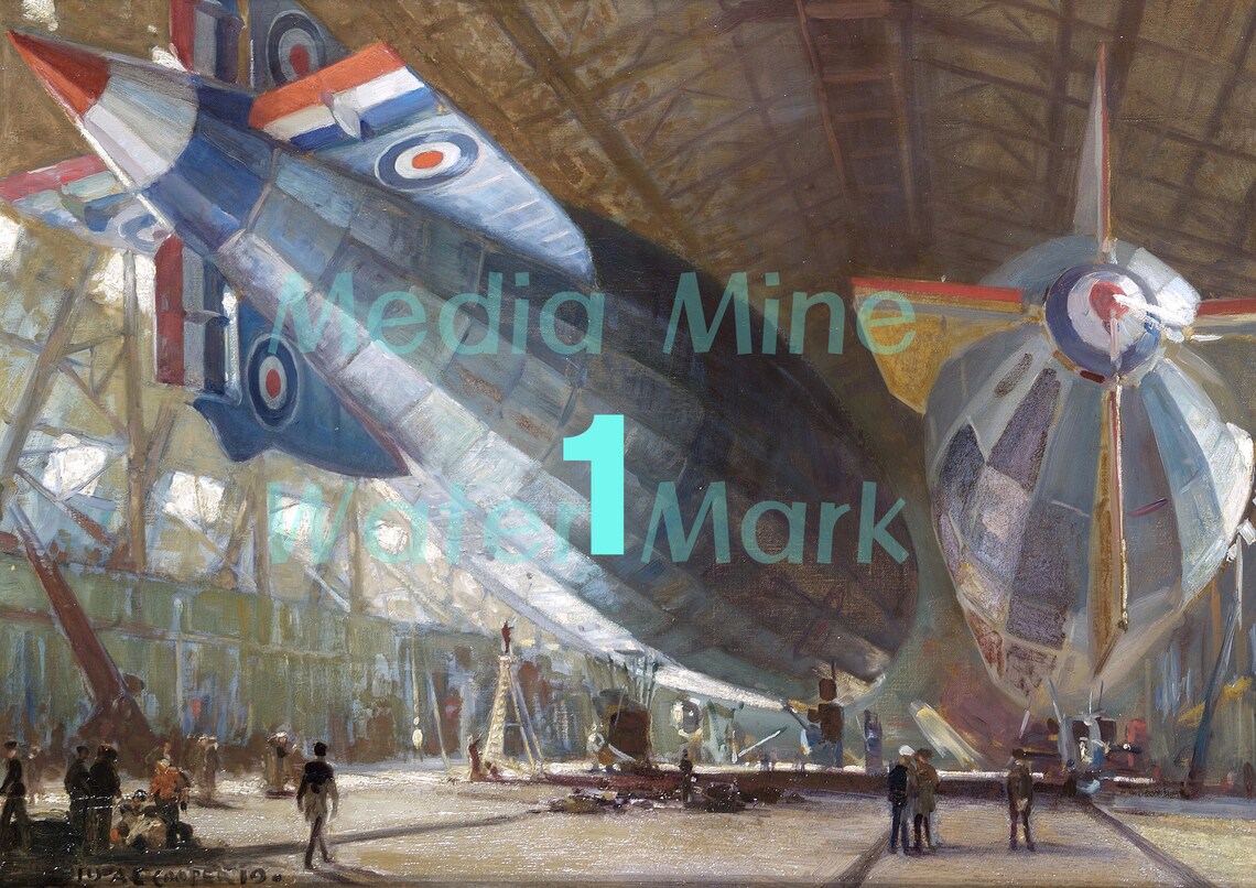 World War 2 Military Poster WW2 Airship | Etsy