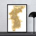 Antique Map of Korea Colored Version Giclee Korean Art 대동여지도 채색본 - Etsy
