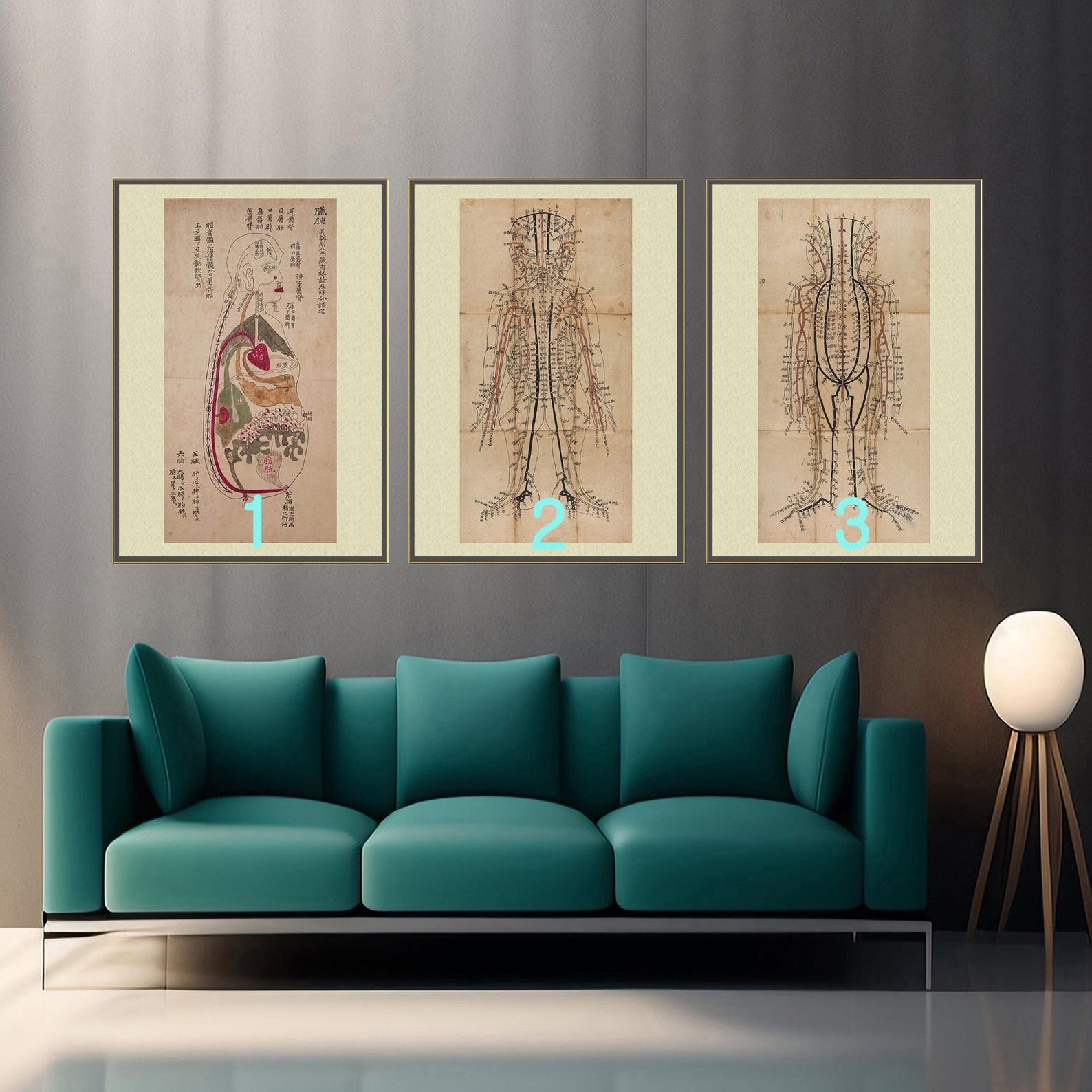 Acupuncture Chart Needle Theraphy - Etsy